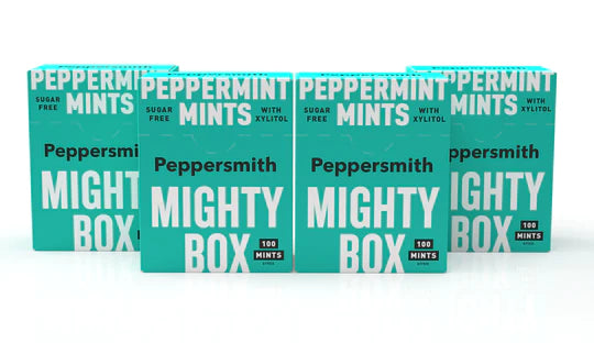 MINTS: ENGLISH PEPPERMINT XYLITOL MINTS - 60G MIGHTY BOX – Living Naturally
