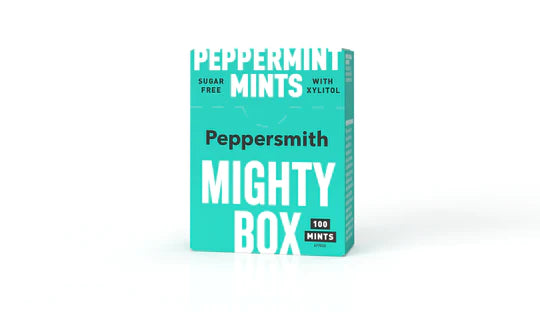 MINTS: ENGLISH PEPPERMINT XYLITOL MINTS - 60G MIGHTY BOX – Living Naturally