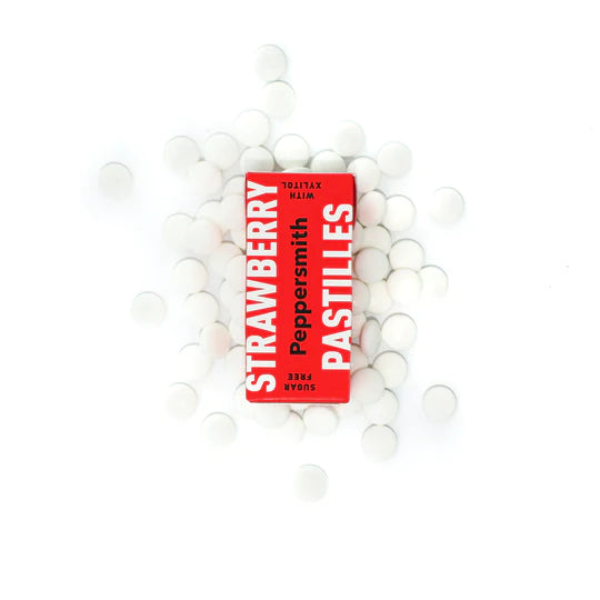 PASTILLES: STRAWBERRY XYLITOL PASTILLES - 15G POCKET PACK – Living ...